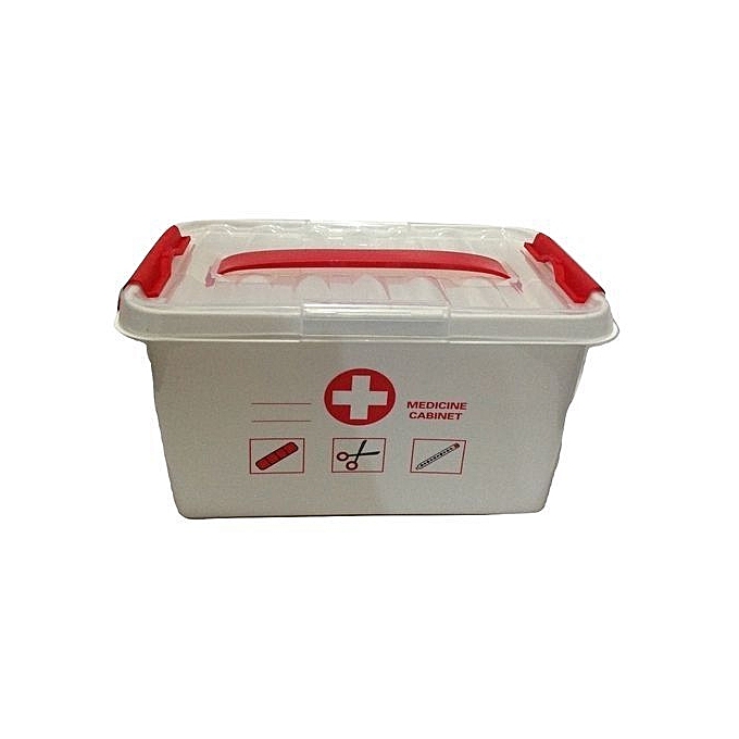 Generic First Aid Kit Emergency Storage Box With Detachable Tray And ...