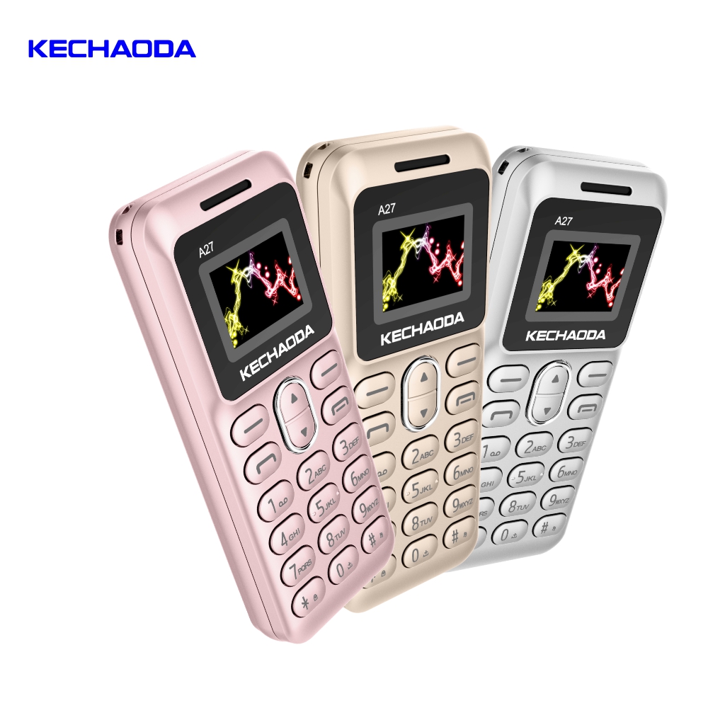 Kechaoda A27 Dual Sim 0.66 inch, 350mAh Battery - Gold – Main Market Online