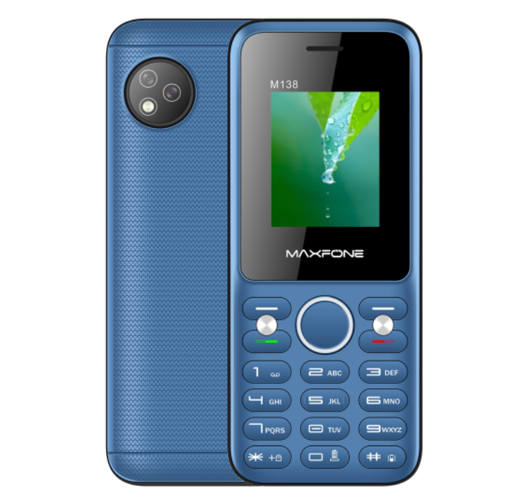 Maxfone M138 1.77 Inch QQVGA Screen Dual Sim, 2000 mAh Battery - Blue ...