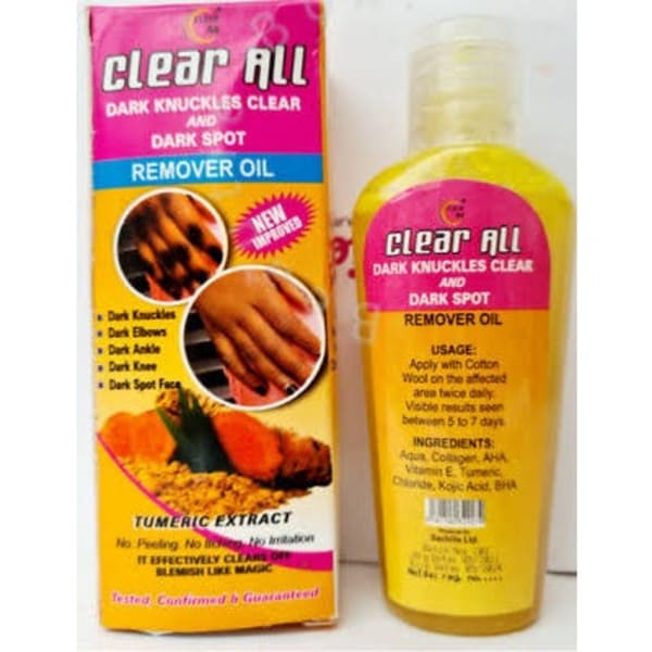 Clear All Tumeric Extract Clear All Dark Knuckles And Dark Spot Remover ...