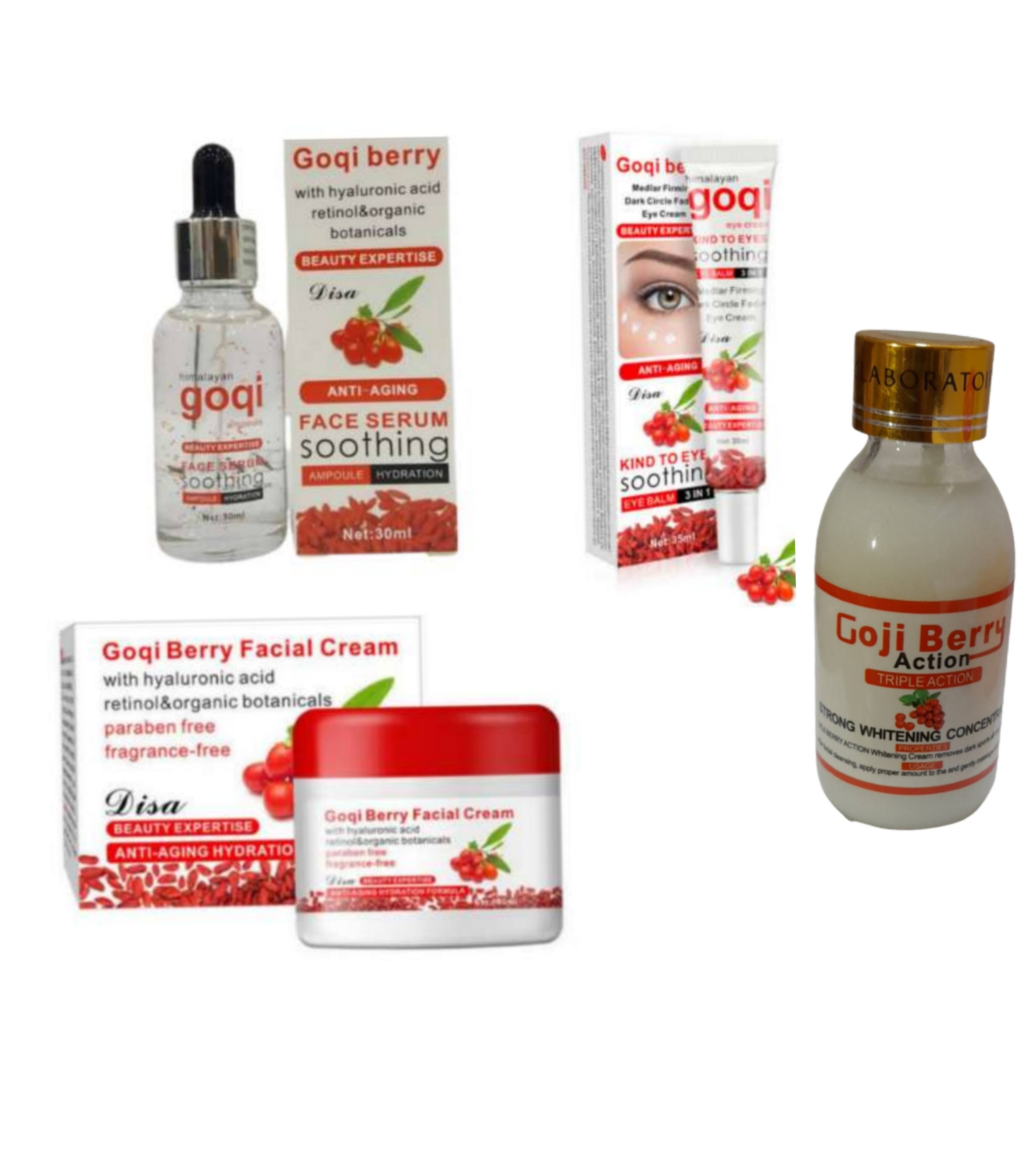 Goqi berry Serum + Cream + Eye Cream & Lotion – Main Market Online