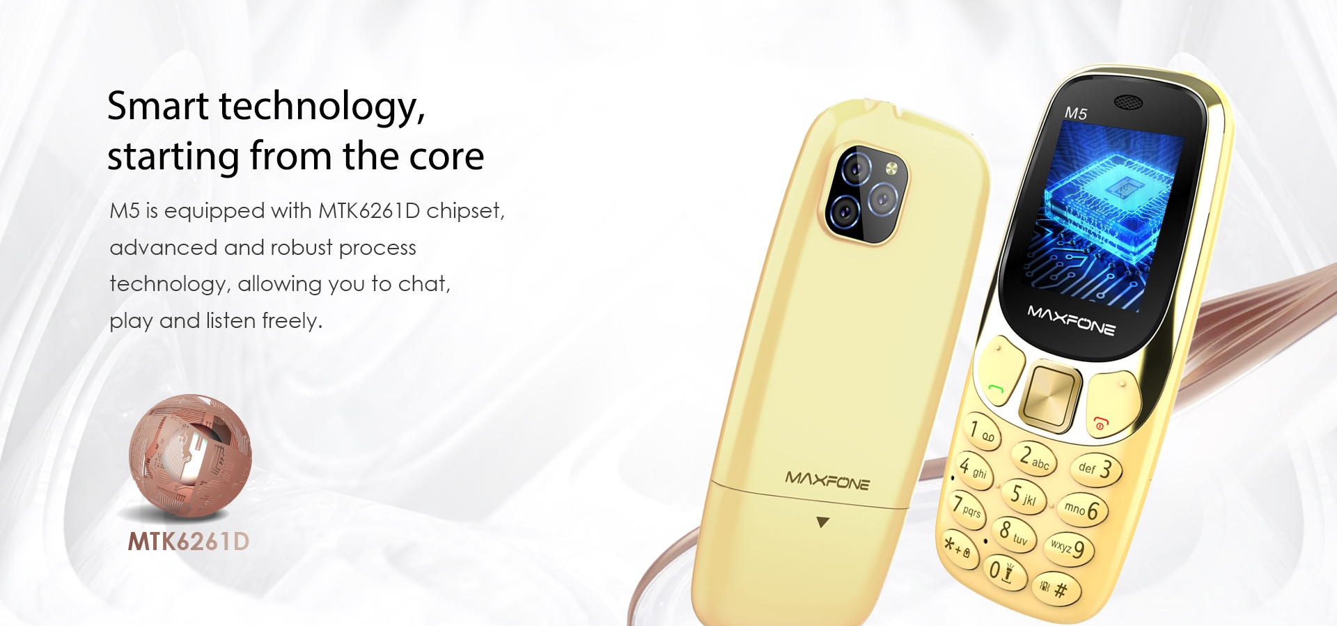 Maxfone M5 1.77 Inch Ultra Thin, Dual Sim With 1150mAh Inbuilt Battery ...